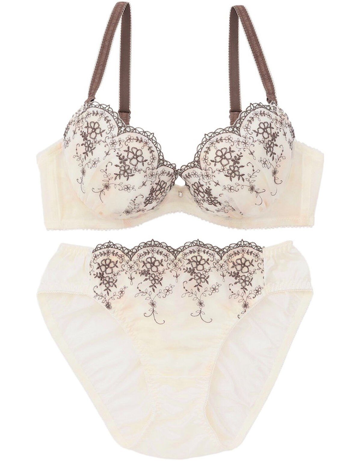 Lingè Noël ランジェノエル フルールガーデン ブラ＆ショーツセット BZL303｜ワコール直営の公式下着通販サイト ワコールウェブストア