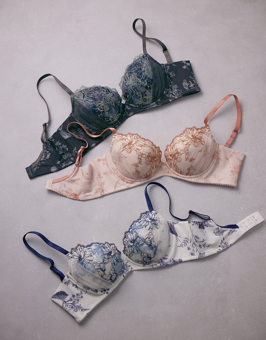 ワコール 【新色】脇すっきり「着やせ」シルエット 3／4カップブラ