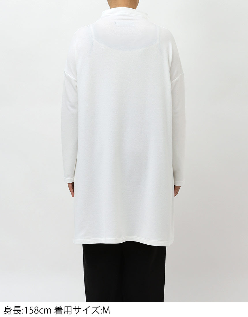 アツコマタノ 【綿混】黒猫のアップリケがデザインポイント チュニック HTX404｜ワコール直営の公式下着通販サイト ワコールウェブストア