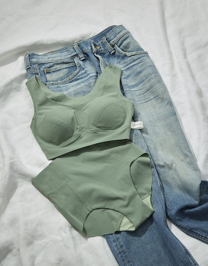 YOJOY 【環境配慮】オーガニックコットン混 ゆったりここちよい ハーフトップ CAJ500｜ワコール直営の公式下着通販サイト ワコールウェブストア