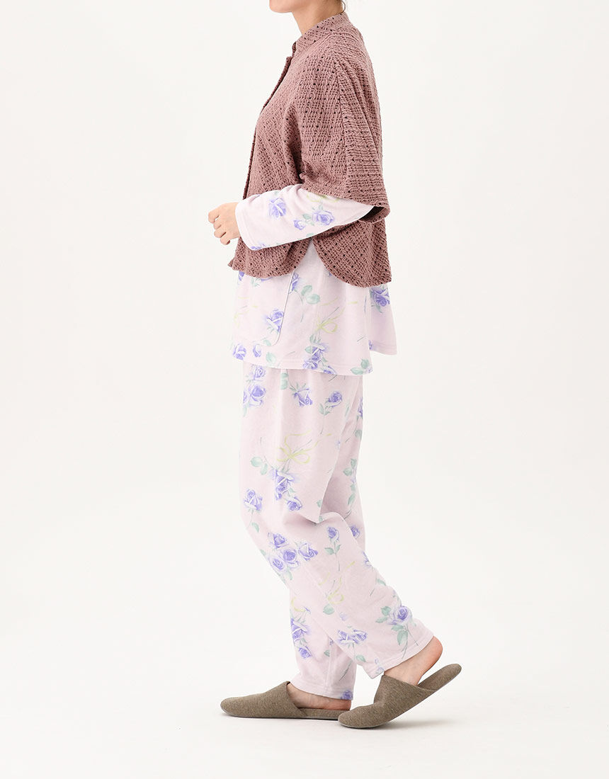 ワコール／らくラクパートナー ふくれジャカードの肩かけ ルームウェア DNL118｜ワコール直営の公式下着通販サイト ワコールウェブストア