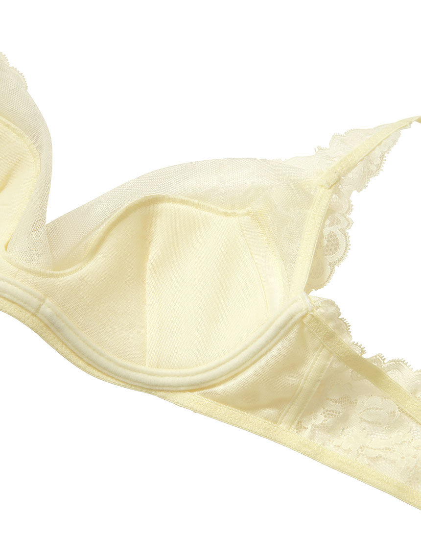 Yue 繊細なリバーレースが心地よくフィット 3／4カップブラ BJP465｜ワコール直営の公式下着通販サイト ワコールウェブストア