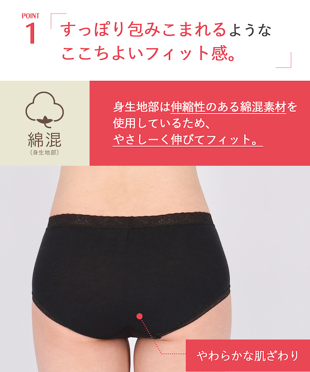 ウイング 身生地部綿混（はきこみ丈ふつう） ショーツ EC2330｜ワコール直営の公式下着通販サイト ワコールウェブストア